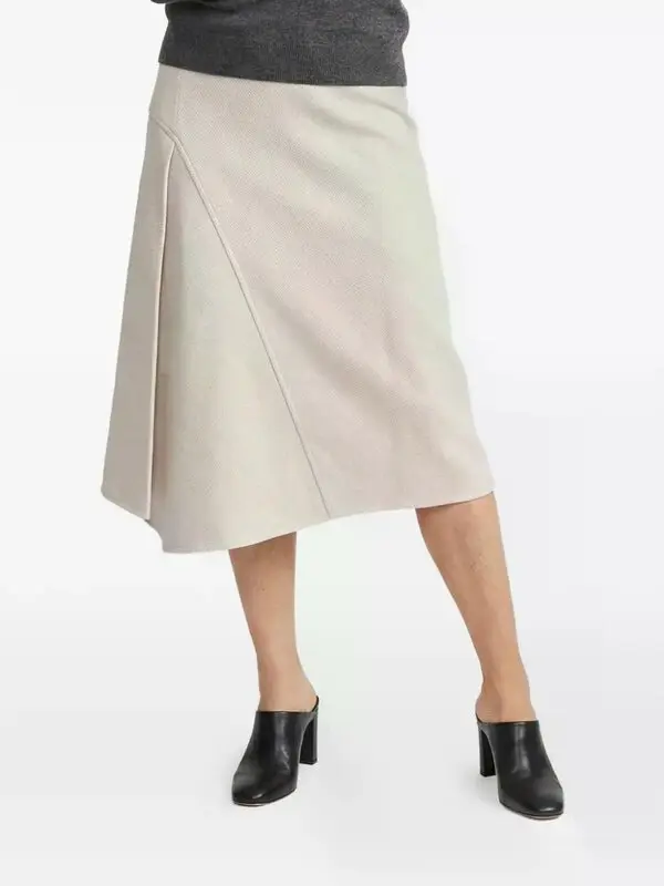 Brunello Cucinelli Panelled Asymmetric Skirt