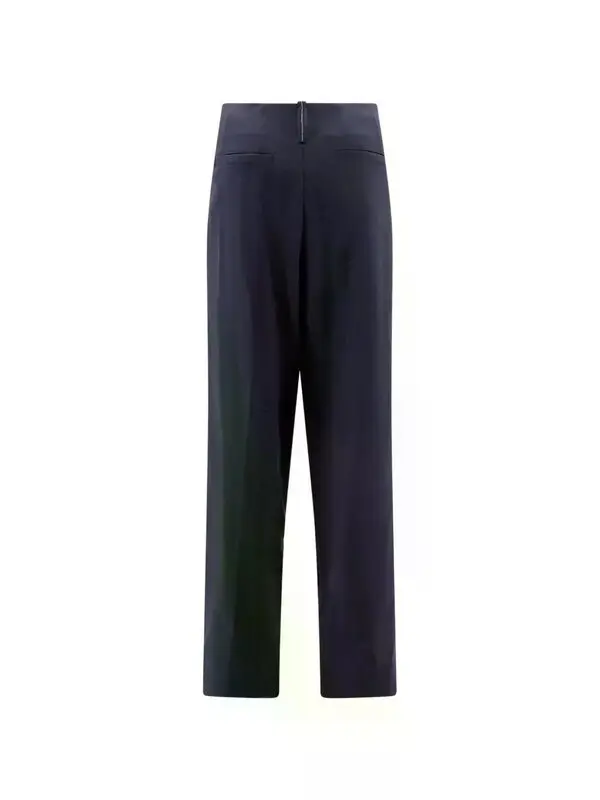 Brunello Cucinelli Pleated High-waisted Trousers - Blue