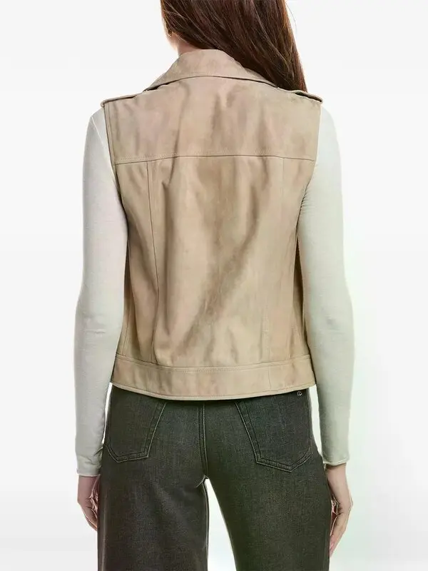 Brunello Cucinelli Suede Biker Vest