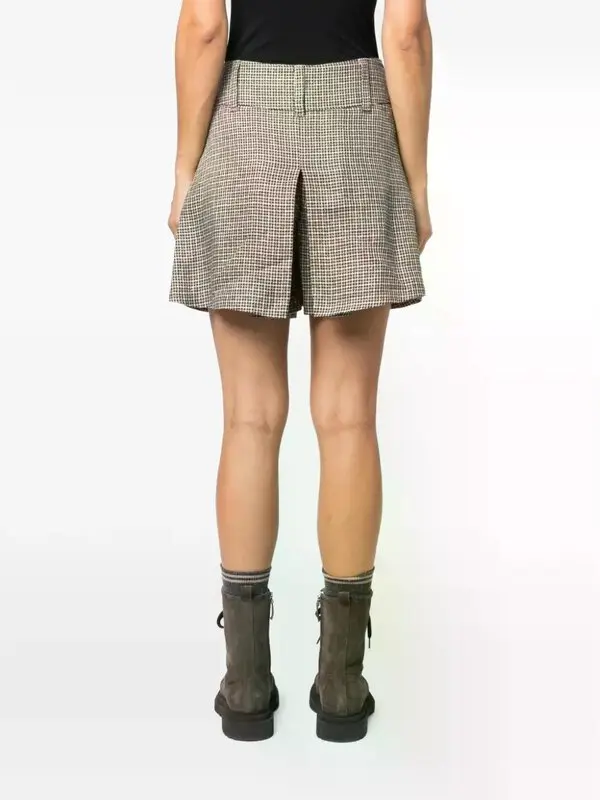 Brunello Cucinelli Plaid Pattern Shorts