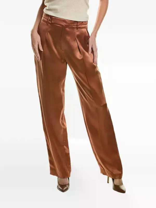 Brunello Cucinelli Satin Wide-leg Trousers