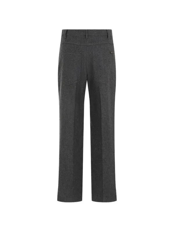 Brunello Cucinelli Pleated Pressed-crease Trousers - Grey