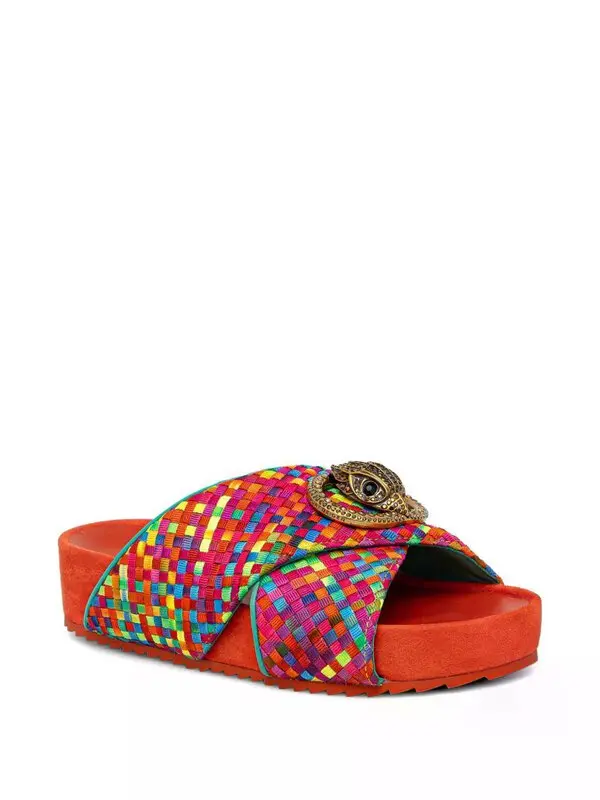 Kurt Geiger Chelsea Eagle-head Woven Sandals