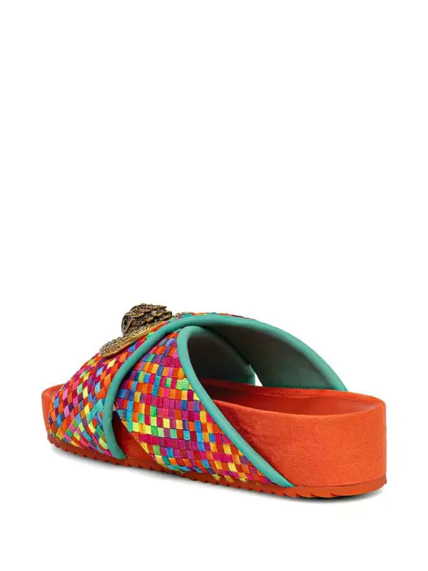 Kurt Geiger Chelsea Eagle-head Woven Sandals