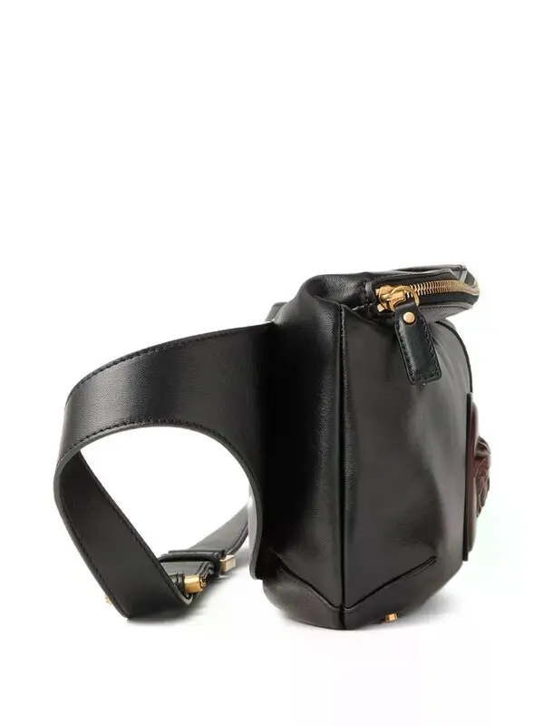 Versace Lou Nappa Leather Belt Bag - Black