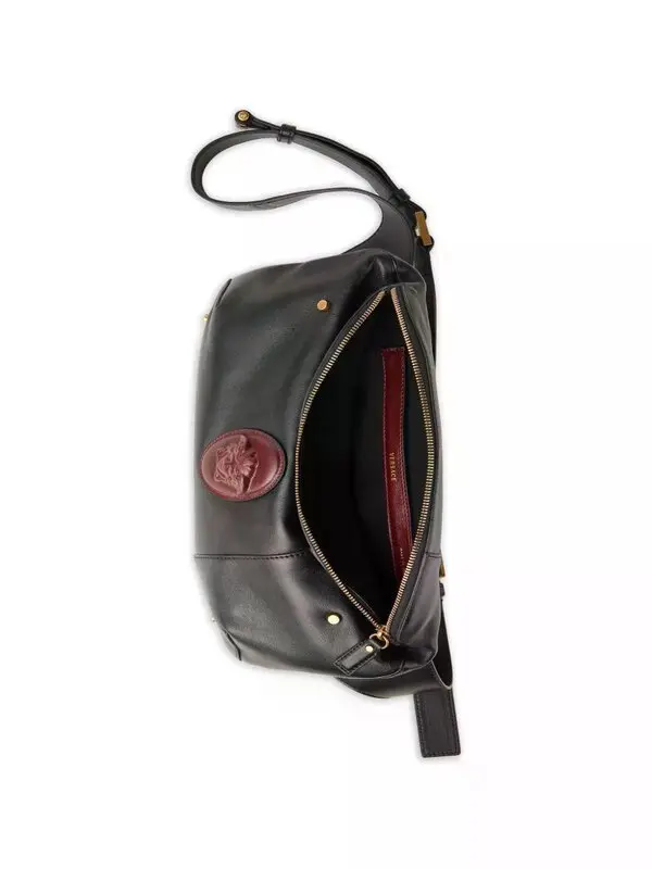 Versace Lou Nappa Leather Belt Bag - Black