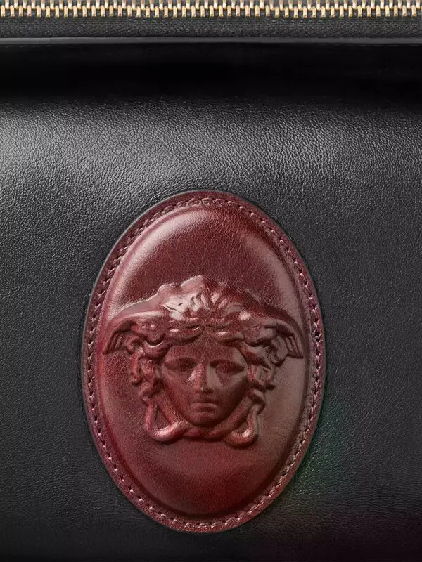 Versace Lou Nappa Leather Belt Bag - Black