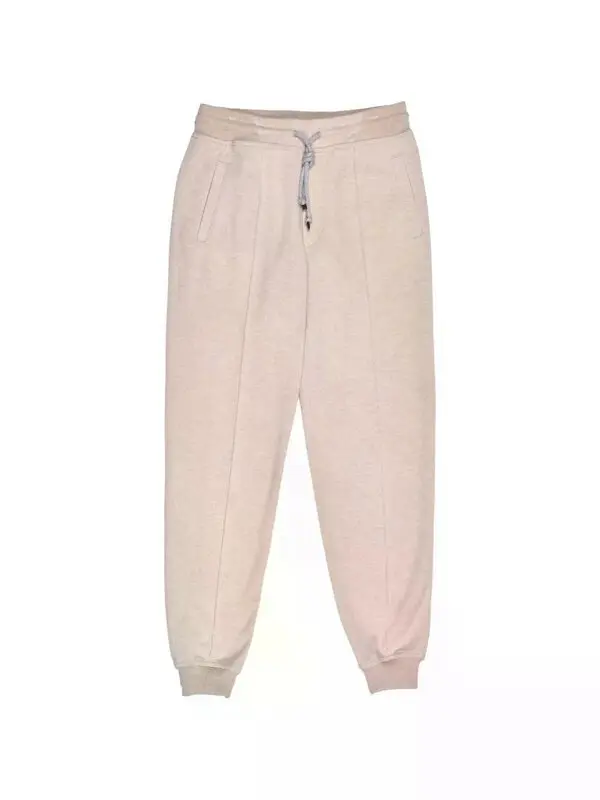 Brunello Cucinelli Cashmere-blend Track Trousers - Neutrals