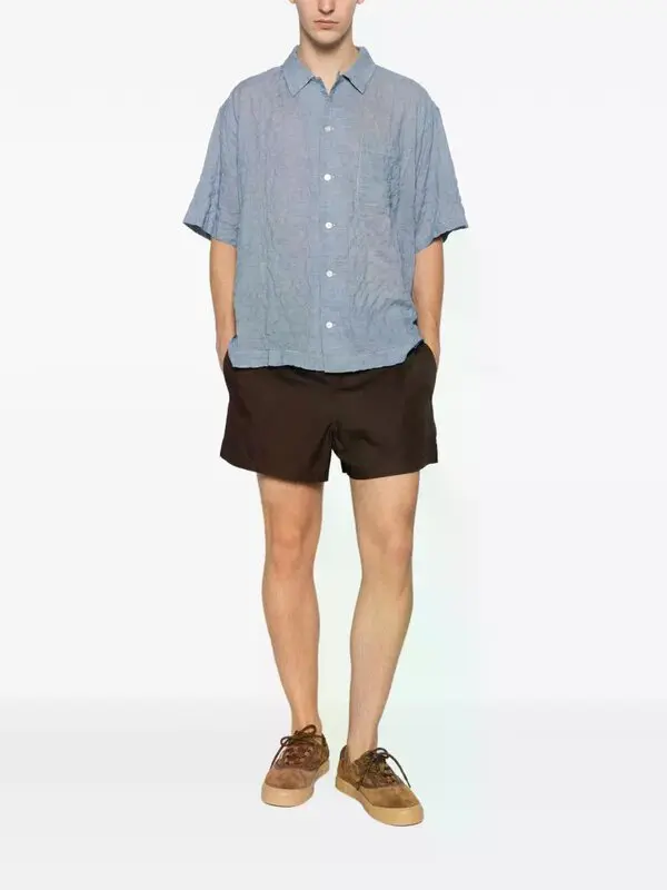 A.p.c. Elasticated Waistband Shorts - Brown