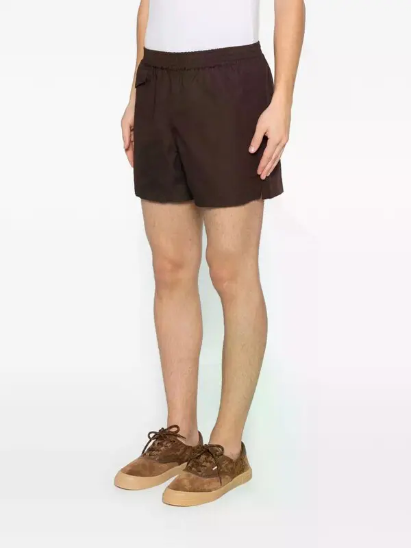 A.p.c. Elasticated Waistband Shorts - Brown