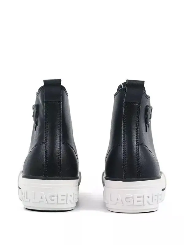 Karl Lagerfeld Kampus Max Nft Platform High-top Sneakers - Black