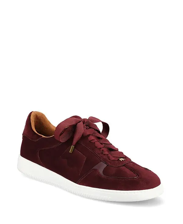 BIRDIES The Jay Velvet Sneaker - Burgundy