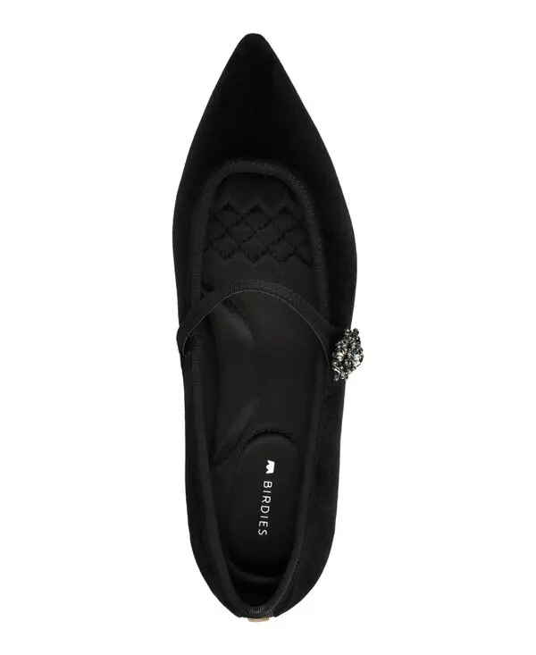 BIRDIES The Goldfinch 15 Velvet Mary Jane - Black