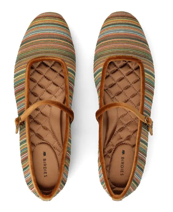 BIRDIES The Hummingbird Mary Jane Flats - Tan