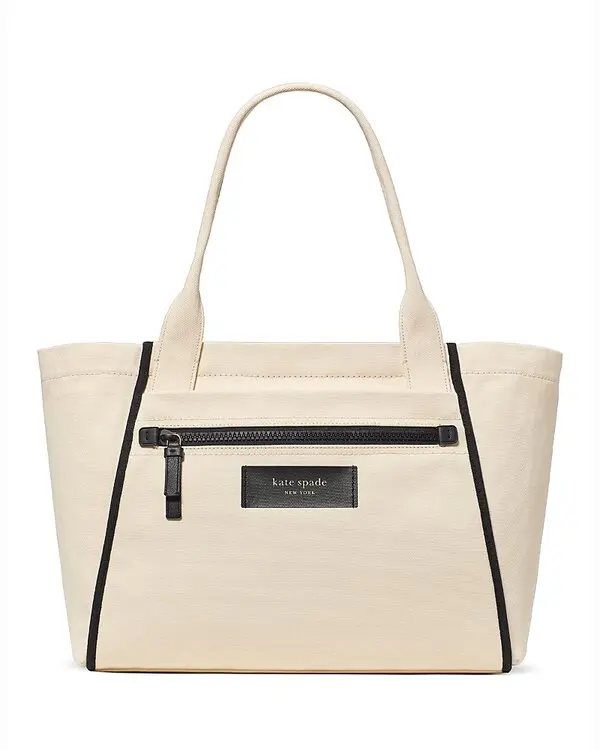 Kate Spade New York Dash Large Canvas Tote Bag - Natural