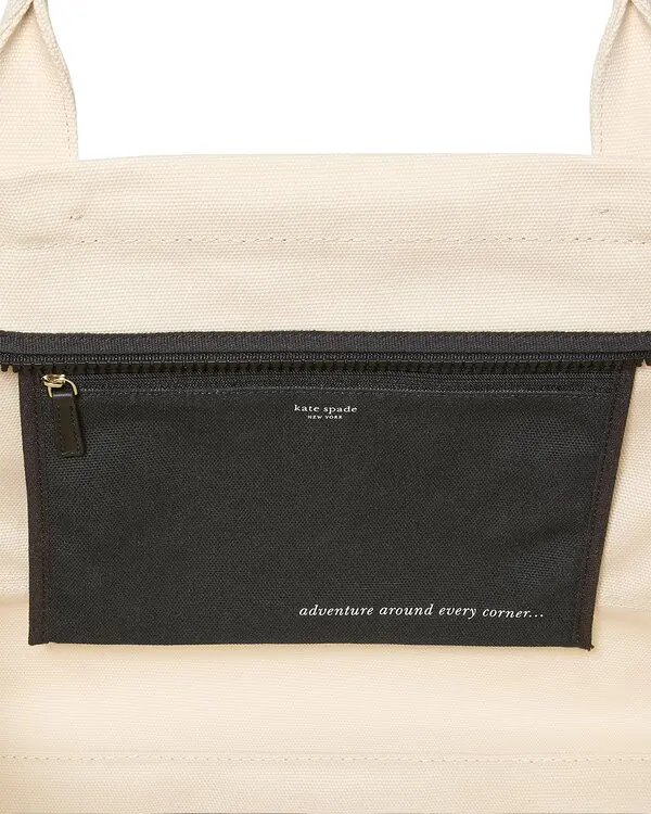 Kate Spade New York Dash Large Canvas Tote Bag - Natural