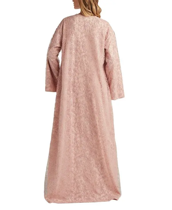 Tadashi Shoji Baynton Sequin Embroidered Caftan Gown - Blush