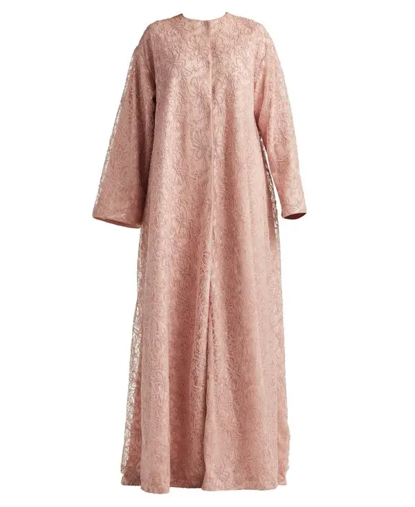 Tadashi Shoji Baynton Sequin Embroidered Caftan Gown - Blush