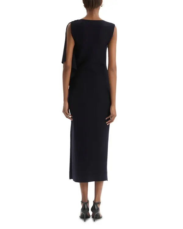 Oscar De La Renta Draped Knit Dress