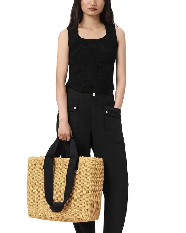 ALLSAINTS Izzy East/west Paper Straw Tote