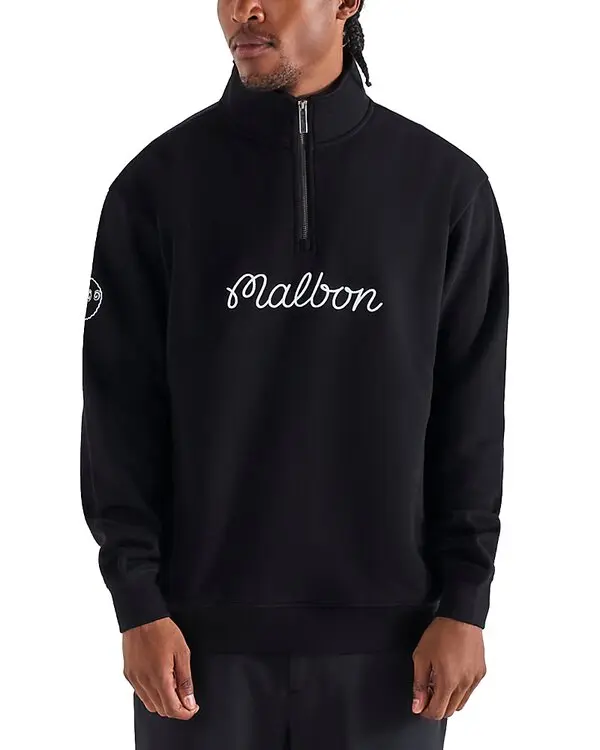 MALBON Collegiate Logo Sweatshirt - Black