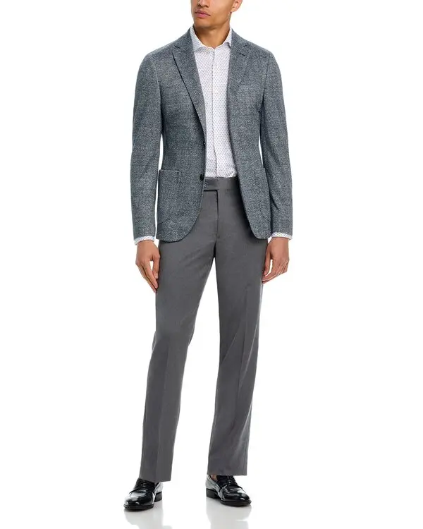 BOSS Hank Performance Spread Collar Slim Fit Button Down Shirt - Open Blue