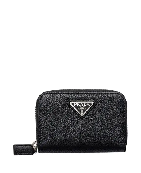 Prada Leather Coin Purse - Black