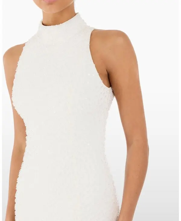 Jenny Packham Mischief Embellished High-neck Maxi Dress - Ivory