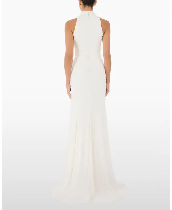 Jenny Packham Mischief Embellished High-neck Maxi Dress - Ivory