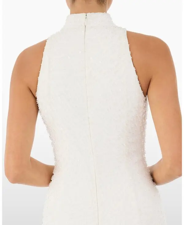 Jenny Packham Mischief Embellished High-neck Maxi Dress - Ivory