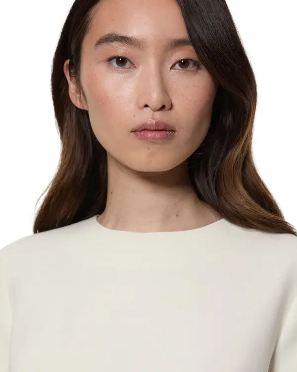 Karen Millen Tab Detail Tailored Mini Dress - Cream
