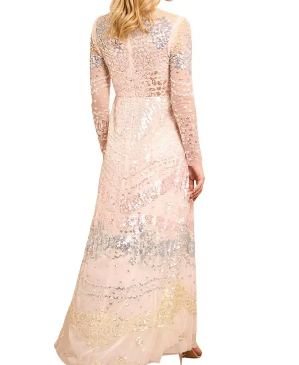 NEEDLE & THREAD Angeline Sequin Gown