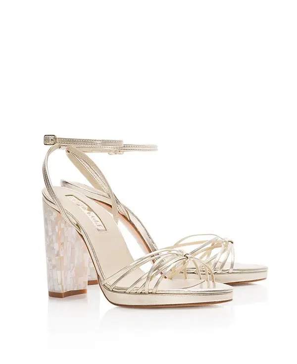 FREYA ROSE Bianca Strappy Gold Sandal - Champagne