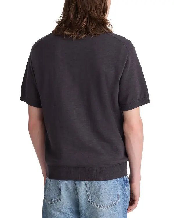 Madewell Cotton Slub Polo Shirt - Coal