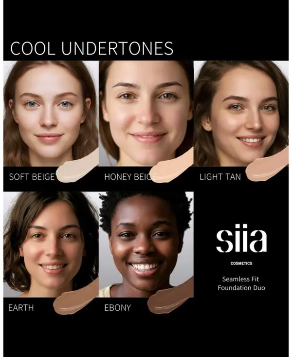 SIIA COSMETICS Seamless Fit Foundation Duo - Sc Light Tan