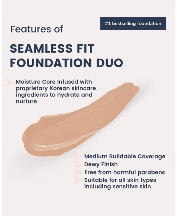 SIIA COSMETICS Seamless Fit Foundation Duo - Sc Light Tan