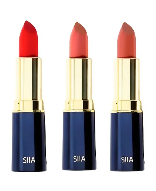 SIIA COSMETICS Muse Lip Trio Set Of 3 - Vivid Coral