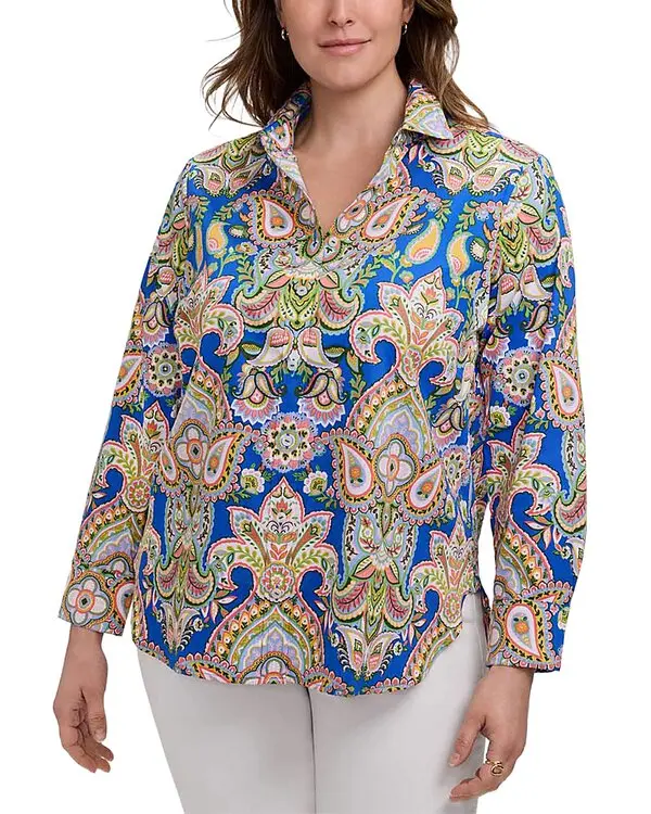 Foxcroft Meghan Long Sleeve Shirt - Multi