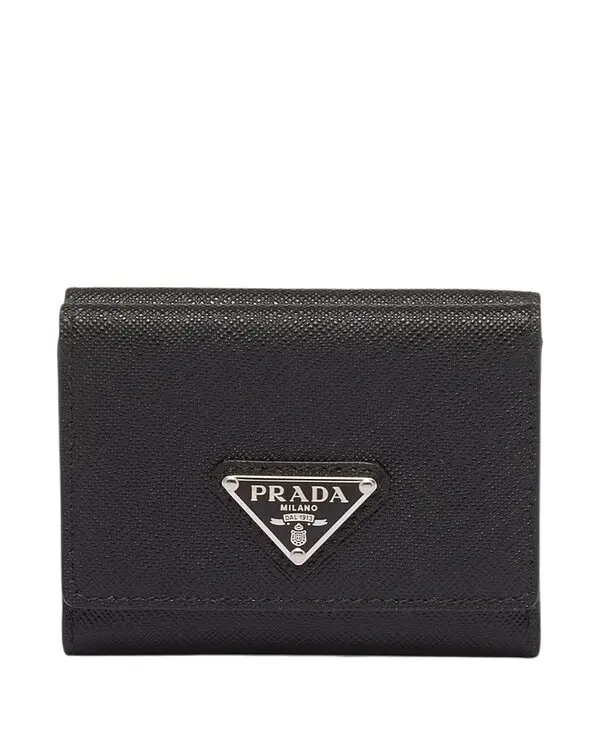 Prada Saffiano Leather Wallet - Black