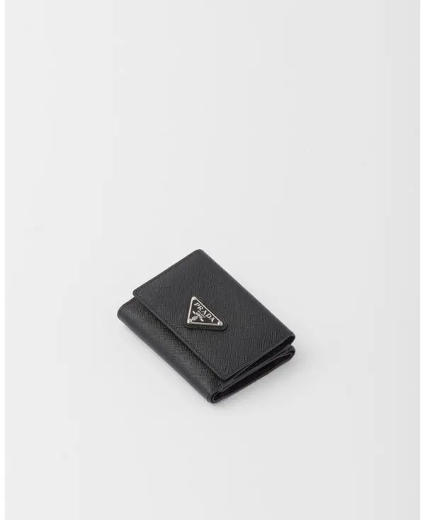 Prada Saffiano Leather Wallet - Black