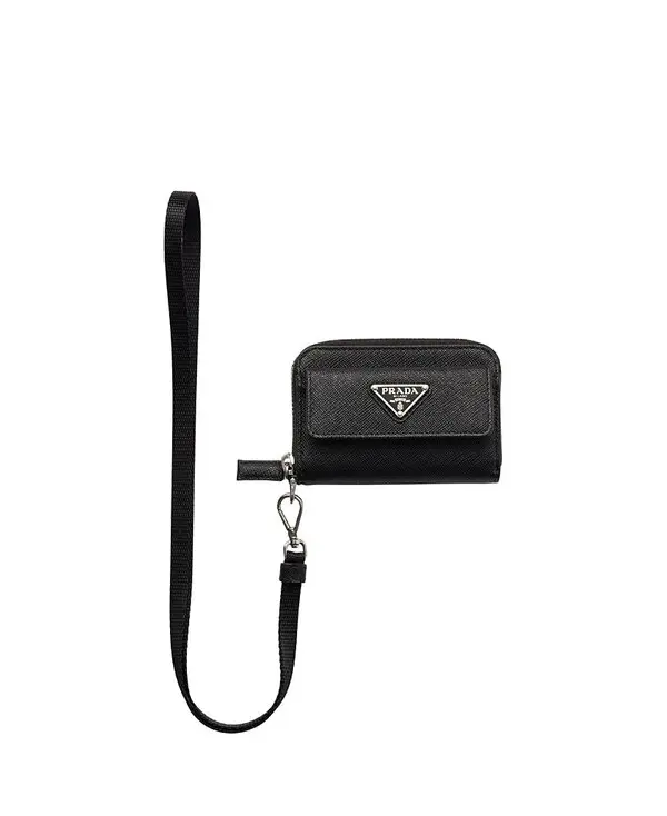 Prada Saffiano Leather Coin Purse - Black