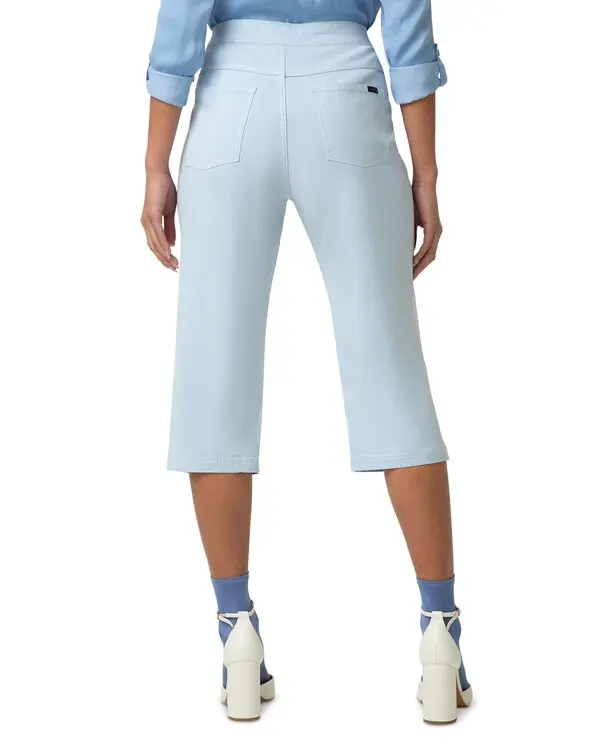 Hue Stripe Pedal Pusher Shorts - Blue