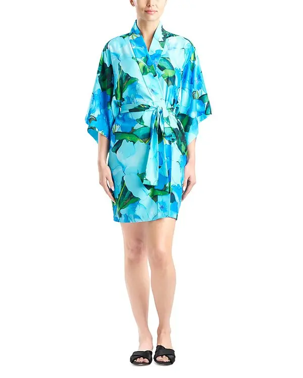 Natori Isla Wrap Robe - Blue