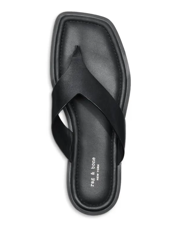 Rag & Bone Gracie Thong Sandals - Black