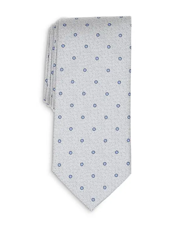 Thomas Pink Woven Dot Neck Tie - Grey