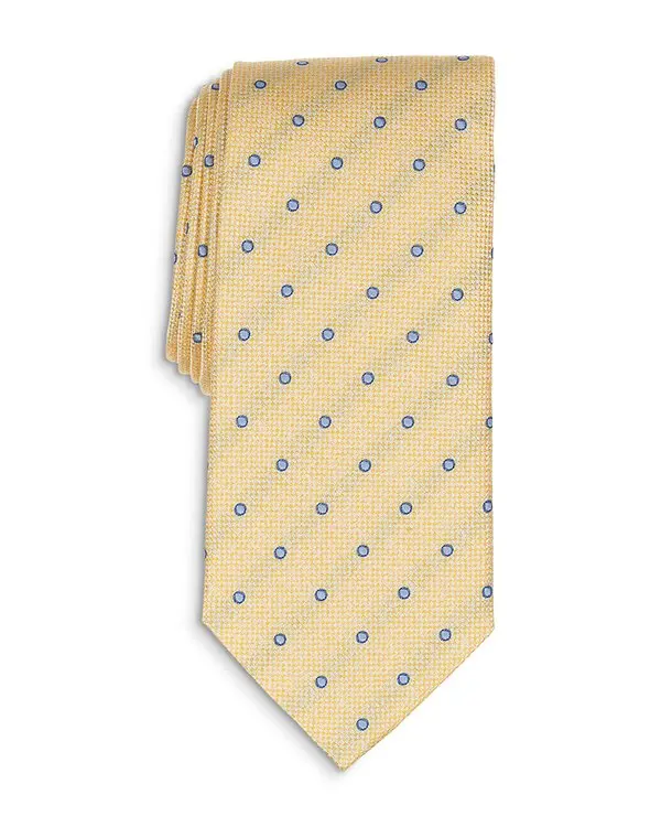 Thomas Pink Woven Dot Neck Tie - Yellow