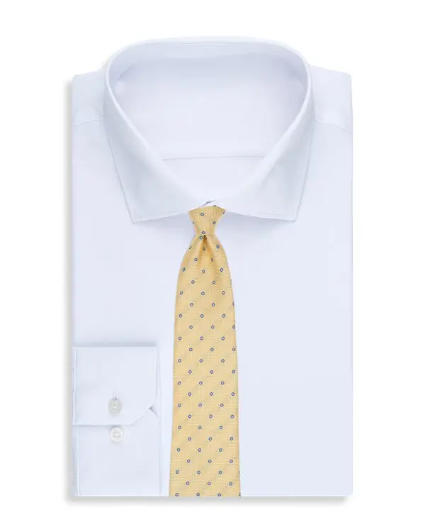 Thomas Pink Woven Dot Neck Tie - Yellow