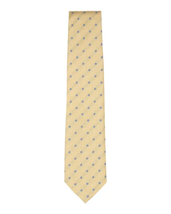 Thomas Pink Woven Dot Neck Tie - Yellow