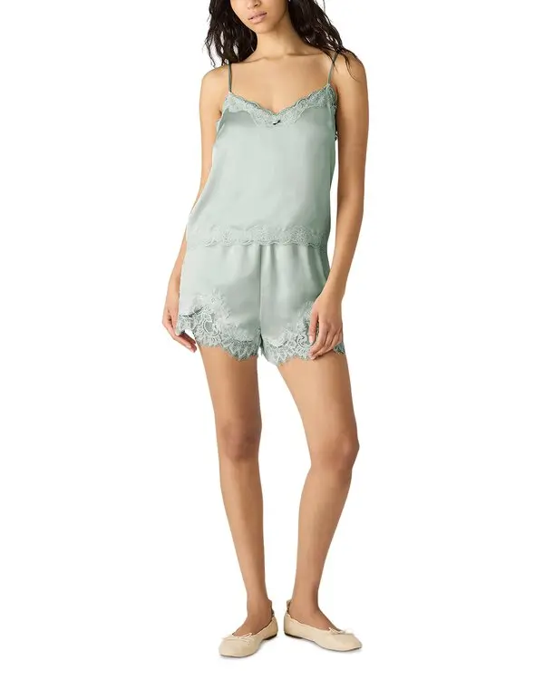 Steve Madden Delany Lace Trimmed Camisole Top - Shell