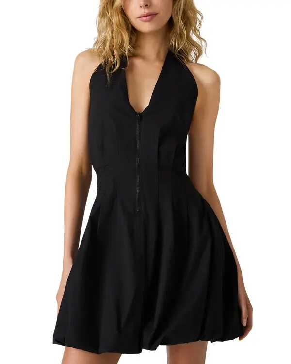 Steve Madden Dianna Halter Mini Dress - Black
